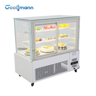 Dual Temperature Bakery Display Counter Supermarket Sliding Door Glass ...