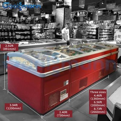 Supermarket Island Deep Freezer