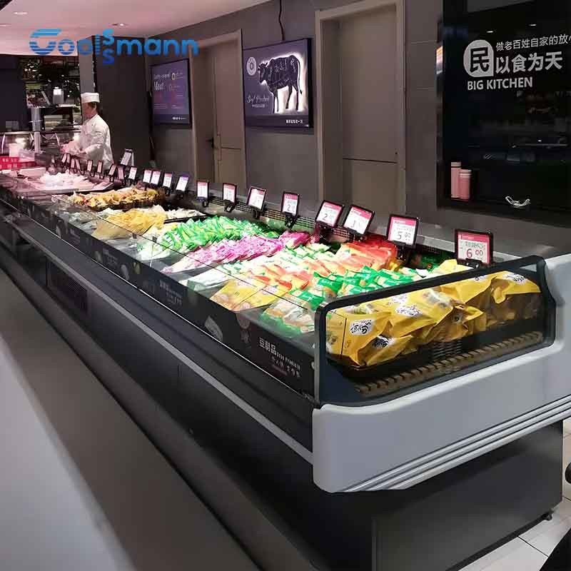 Stainless Steel Butcher Shop Cooler 900mm Height Meat Fan Cooling ...