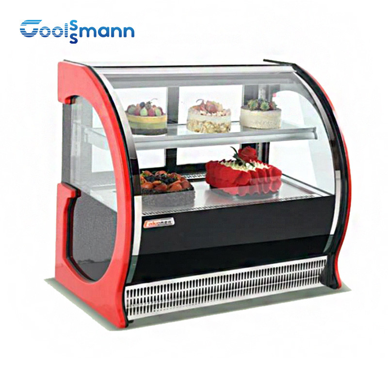Hollow Glass Pastry Display Cooler Supermarket Bread Bakery Case ...