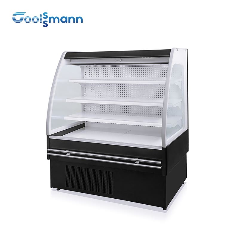 650L Open Multideck Fridge Vegetable Cooler For Supermarket Display ...