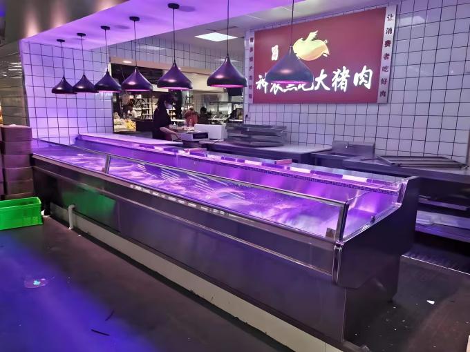 Frost Free Meat Display Freezer 570L Freestanding Butcher Counter Shop ...