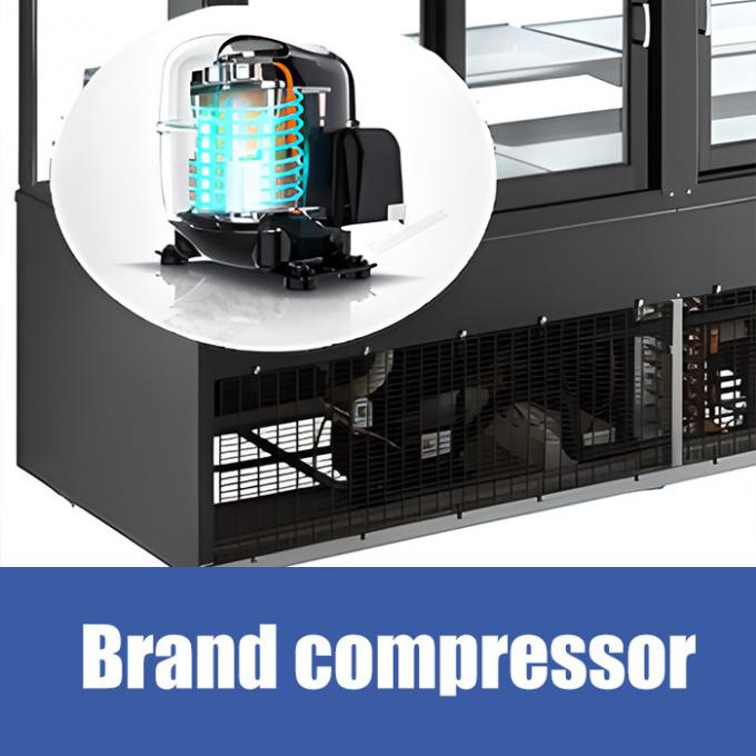 Dual Temperature Bakery Display Counter Supermarket Sliding Door Glass ...