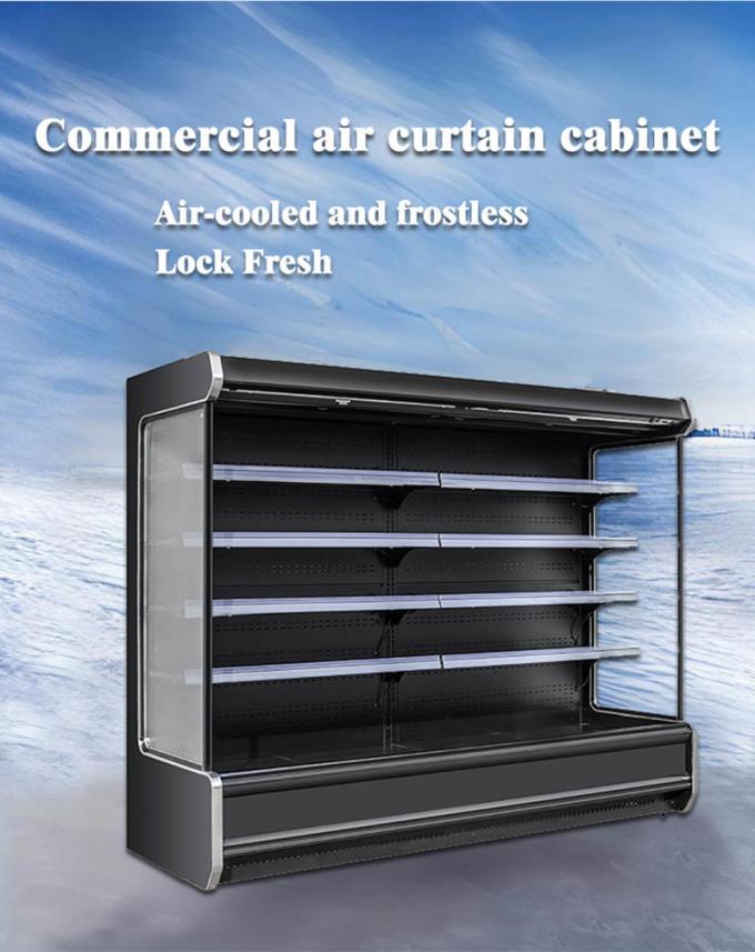 Automatic Defrost Open Display Chiller Cabinet With Night Wind Air ...