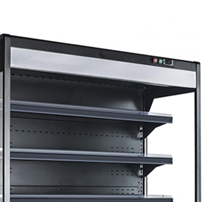 Open Refrigerated Display Case , 915 * 820 * 1930mm Air Curtain Cold ...